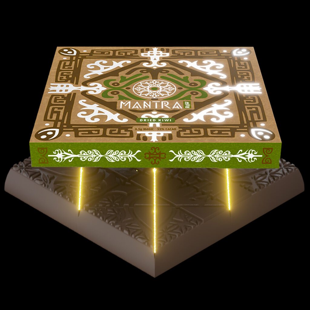 Raw Kiwi Magic Mushroom Chocolate | Organic & Vegan Cacao- Mantra Dose